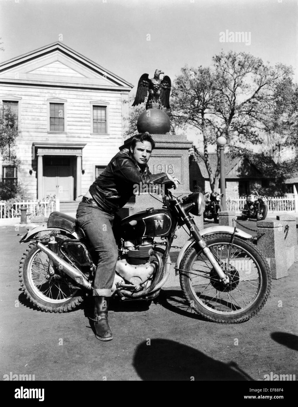 Marlon Brando Wild One Film Black and White Stock Photos & Images - Alamy