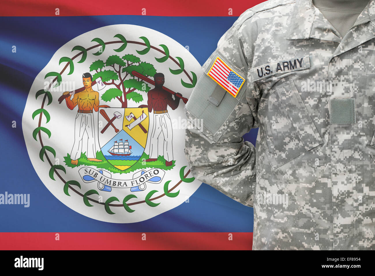 United states belize flag hi-res stock photography and images - Alamy