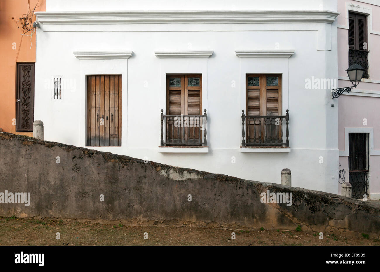 Colorful windows in Old San Juan Puerto Rico Stock Photo - Alamy