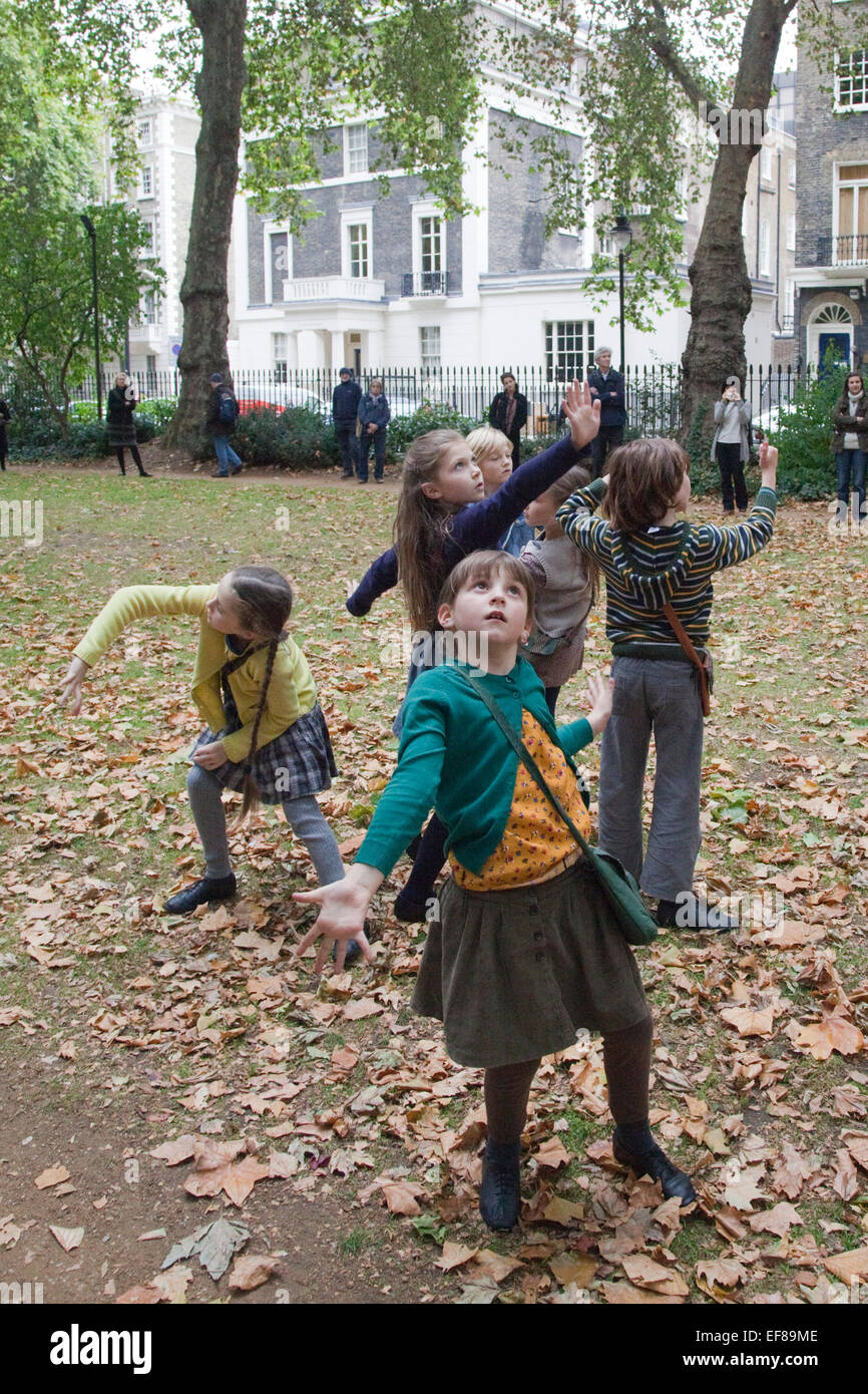 Children's ensemble performing in Woburn Square. Square Dances is a new ...