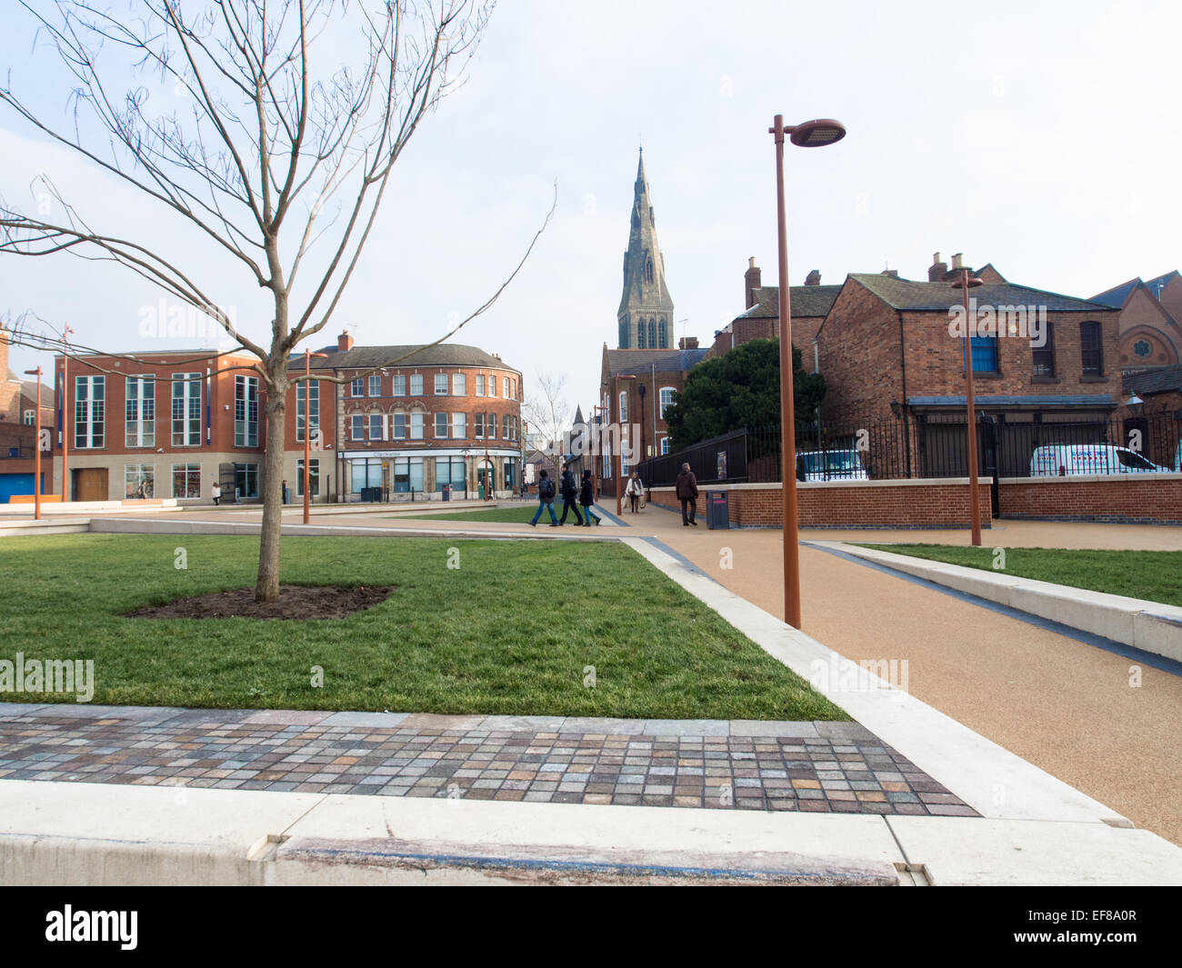 THE HIGH CROSS JUBILEE SQUARE, LEICESTER, ENGLAND - JANUARY - 2015 ...