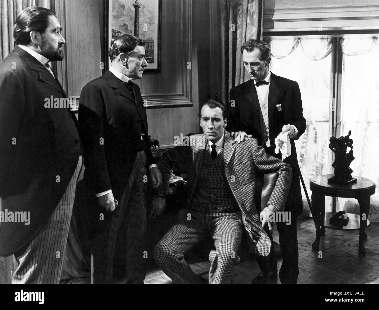 Christopher Lee And Peter Cushing High Resolution Stock Photography and ...