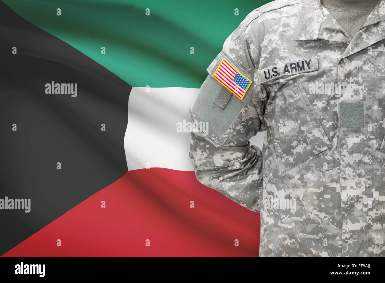 Kuwait united states flag hi-res stock photography and images - Alamy
