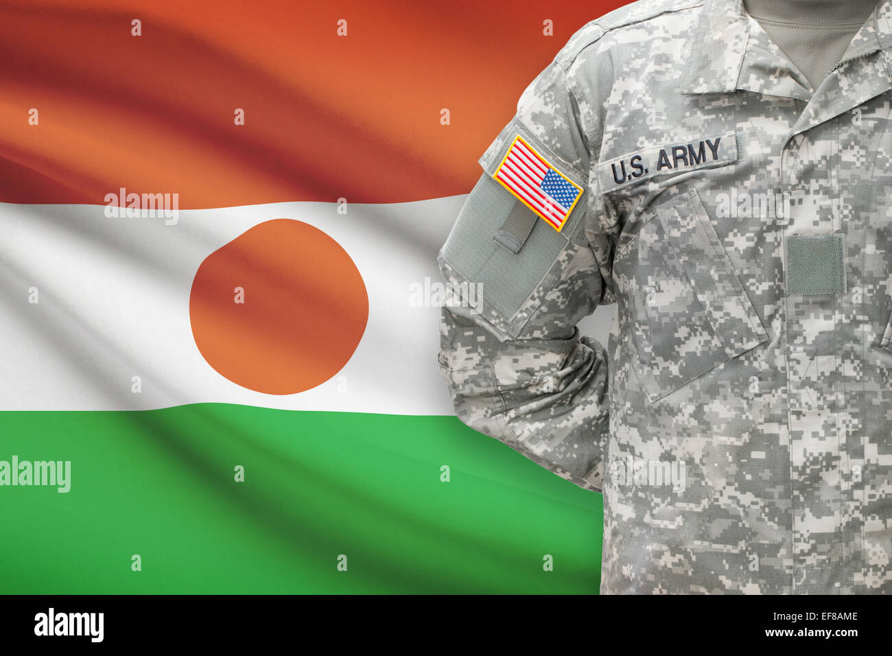 Usa and niger flag hi-res stock photography and images - Alamy