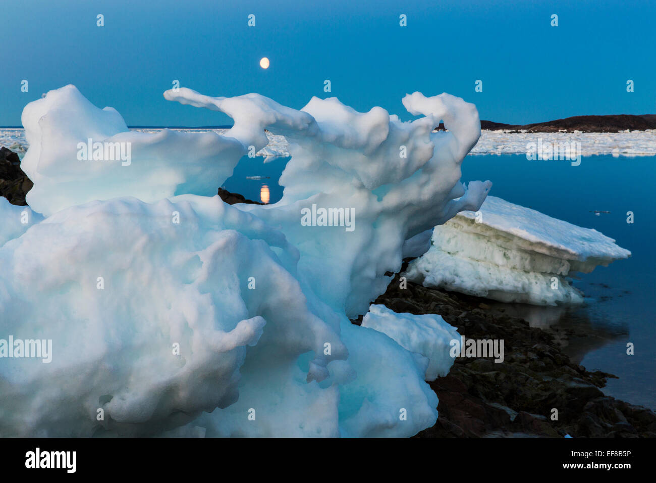 Iceberg with full moon hi-res stock photography and images - Alamy