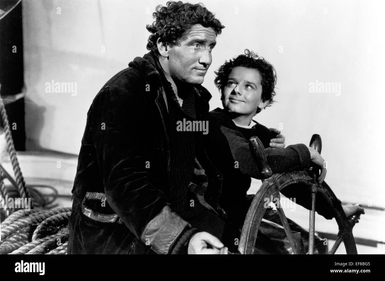 SPENCER TRACY, FREDDIE BARTHOLOMEW, CAPTAINS COURAGEOUS, 1937 Stock ... SPENCER TRACY, FREDDIE BARTHOLOMEW, CAPTAINS COURAGEOUS, 1937 Stock ...