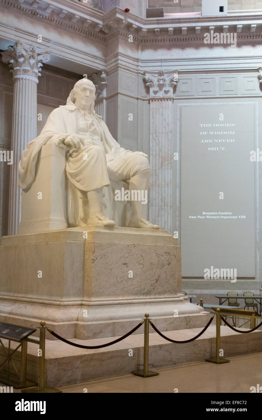Benjamin franklin memorial philadelphia hi-res stock photography and ...