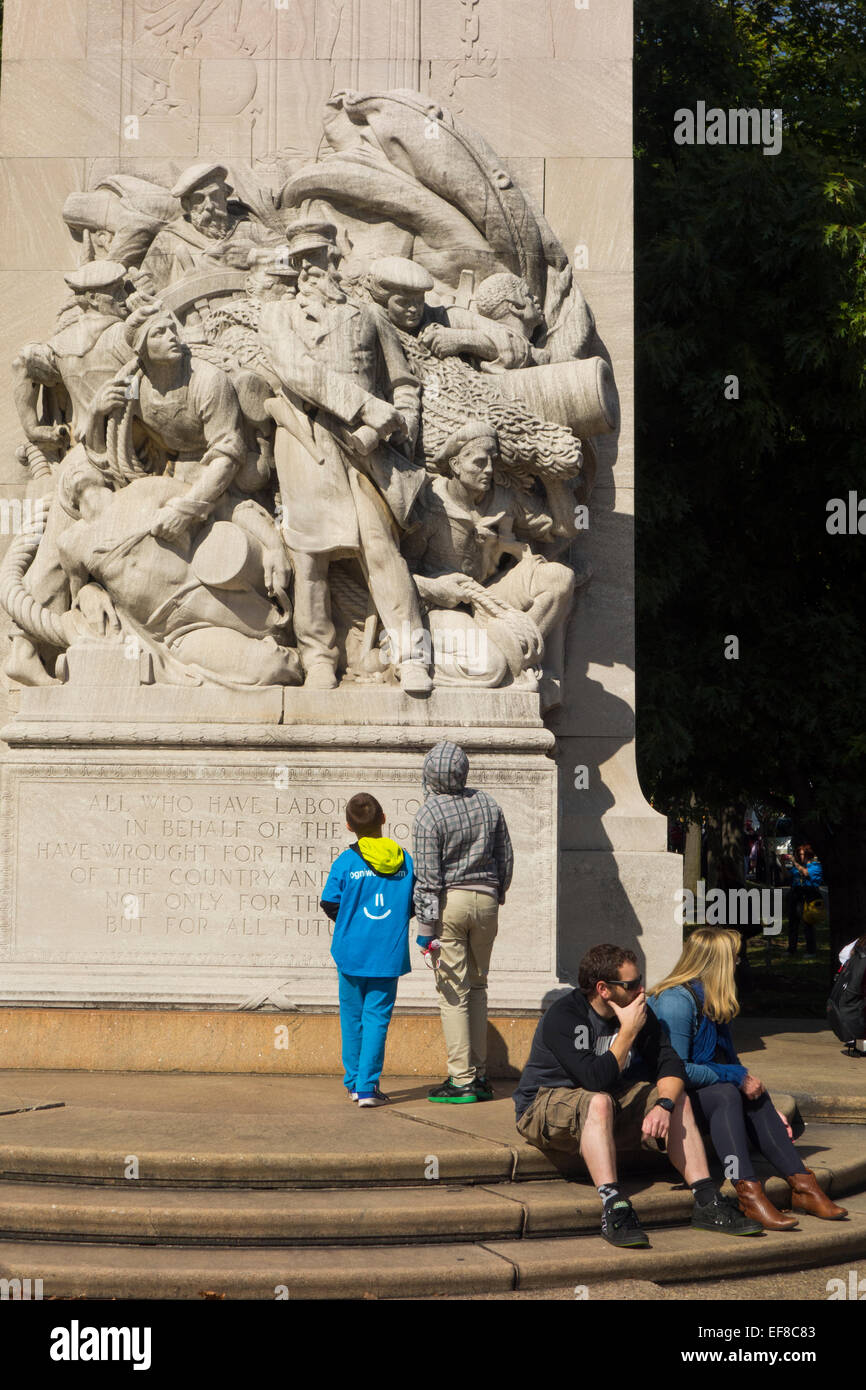 civil war soldiers and sailors memorial Philadelphia PA Stock Photo - Alamy