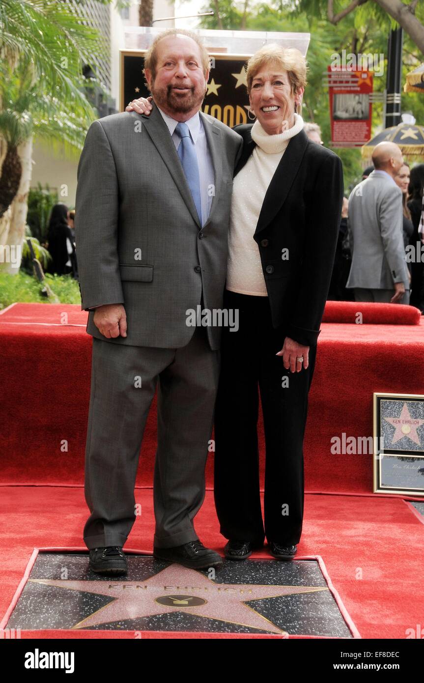 Los Angeles, CA, USA. 28th Jan, 2015. Ken Ehrlich, Harriet Stromberg at ...