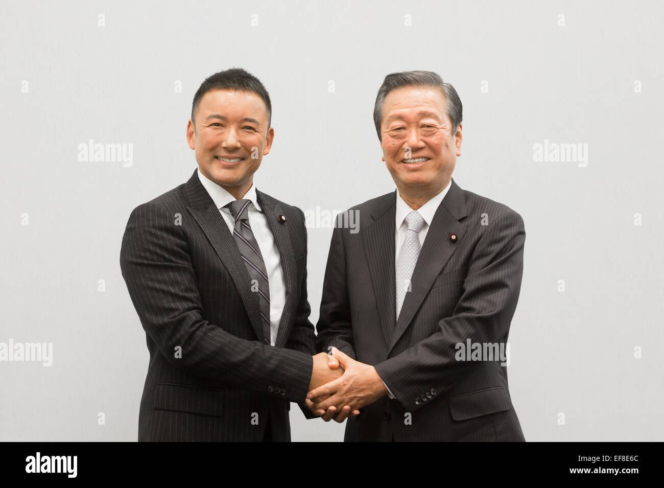 Taro yamamoto ichiro ozawa january hi-res stock photography and images ...