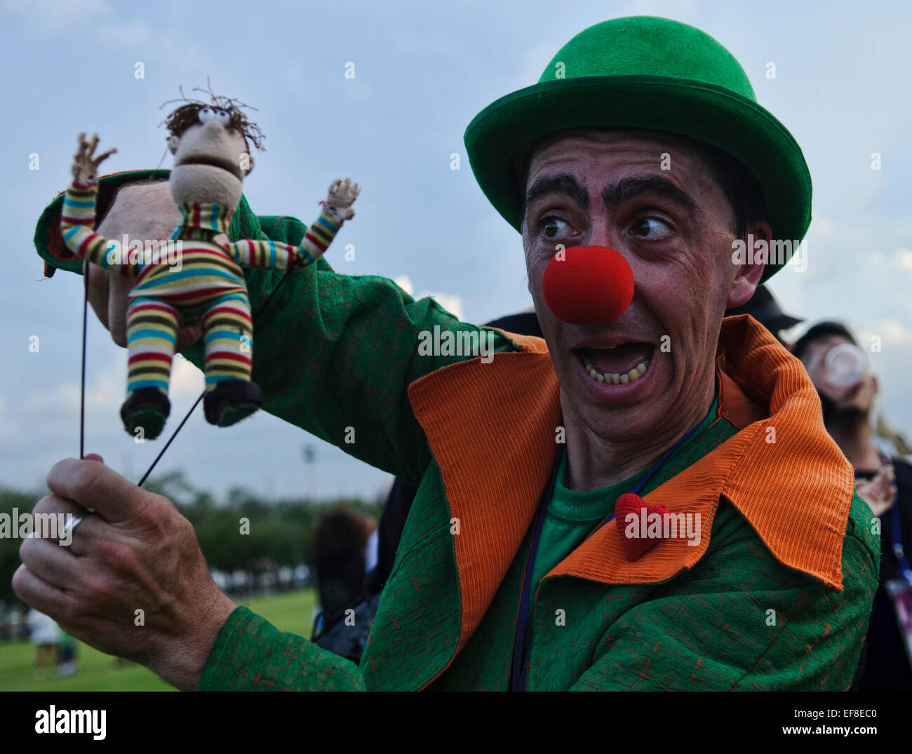 Puppet performer at the World Puppet Festival, Bangkok, Thailand Stock ...