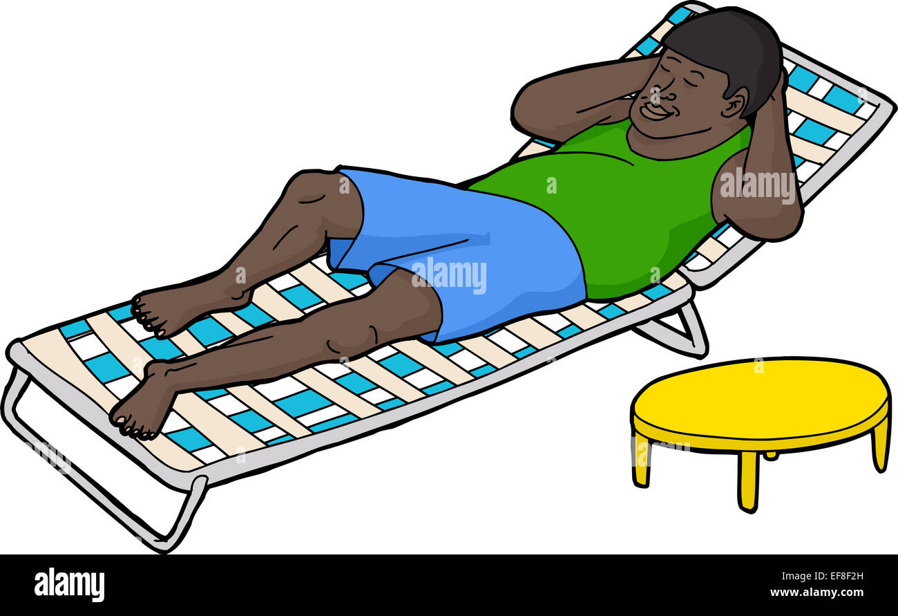 Cartoon Illustration Man Laying On Stock Photos & Cartoon Illustration ...