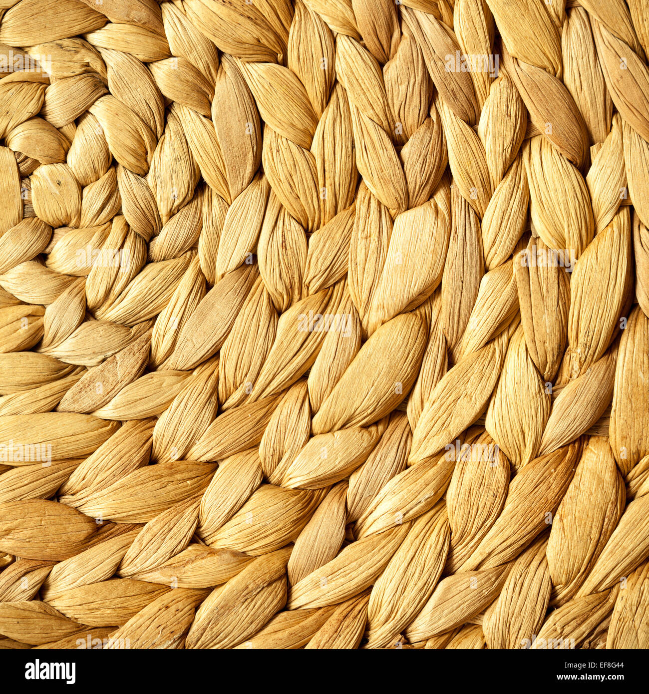 Closeup of beige basket. Wicker woven pattern for abstract background ...
