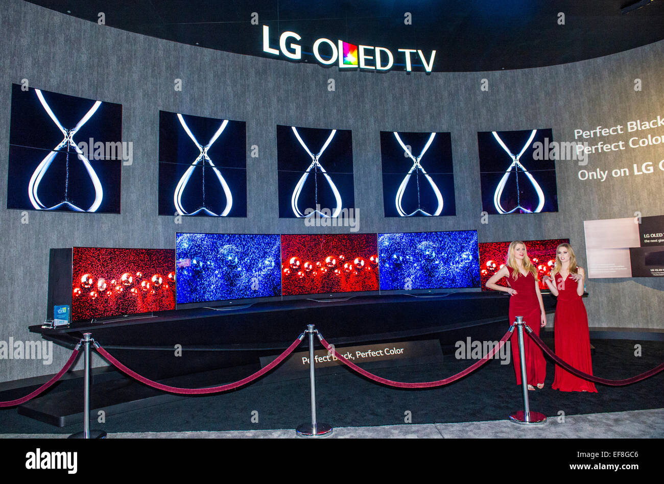 The LG booth at the CES show held in Las Vegas Stock Photo - Alamy