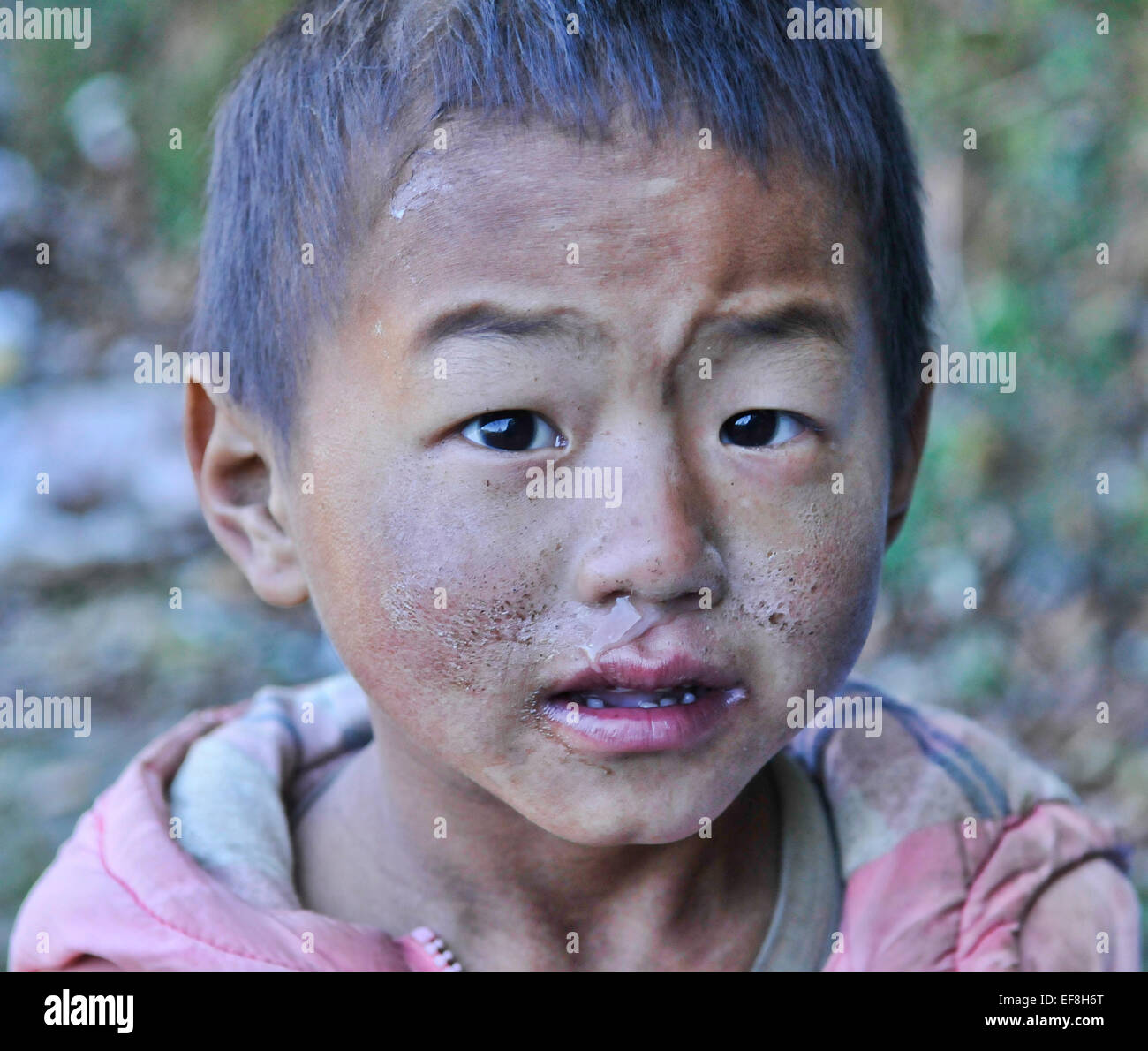 Innocent kid in Nepal Stock Photo - Alamy