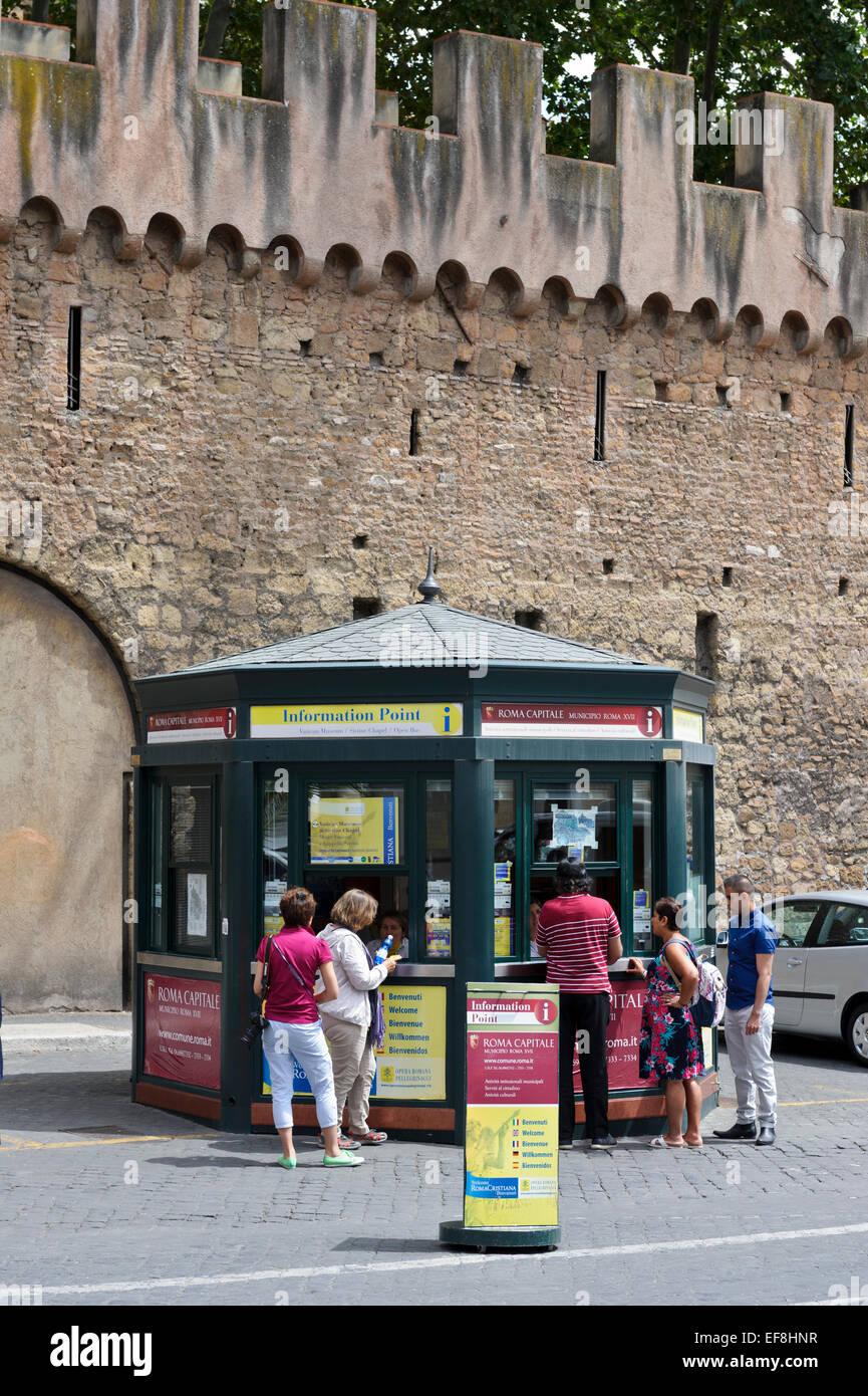A small Tourist information kiosk, Vatican City, Rome, Italy Stock ...