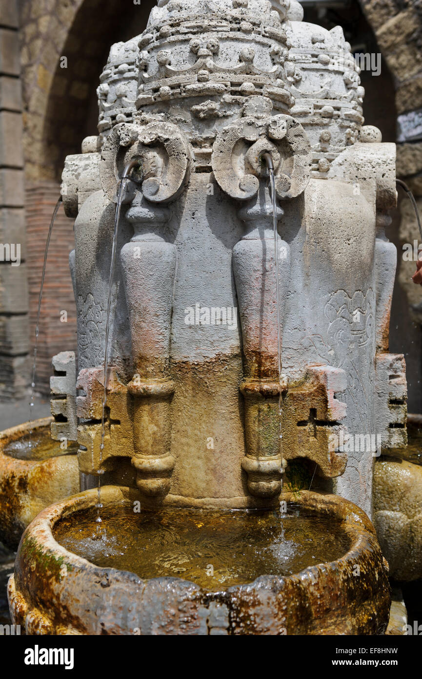 A water fountain near St Peter's Square, Vatican City, Rome, Italy ...