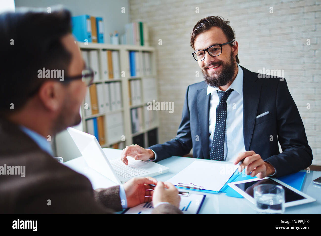 Interviewee hi-res stock photography and images - Alamy