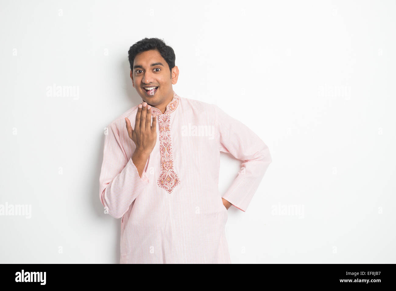 Indian in traditional clothes in dancing pose Stock Photo - Alamy