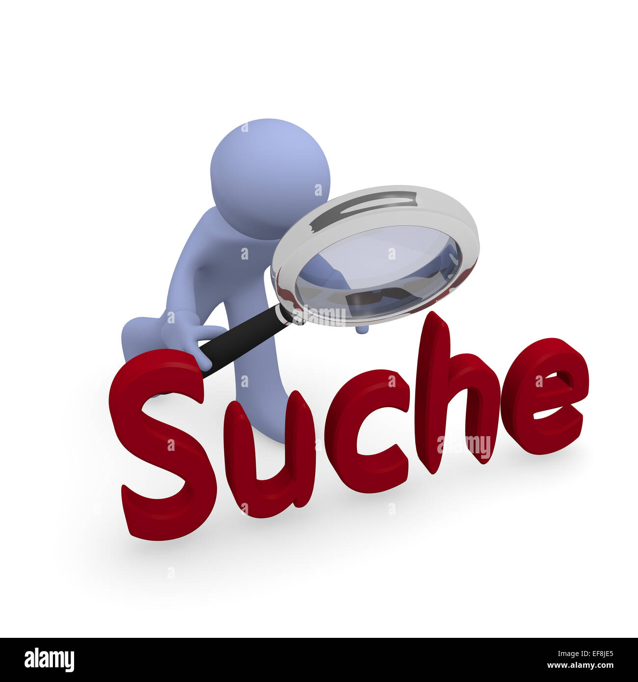 3d man with magnifying glass hi-res stock photography and images - Alamy