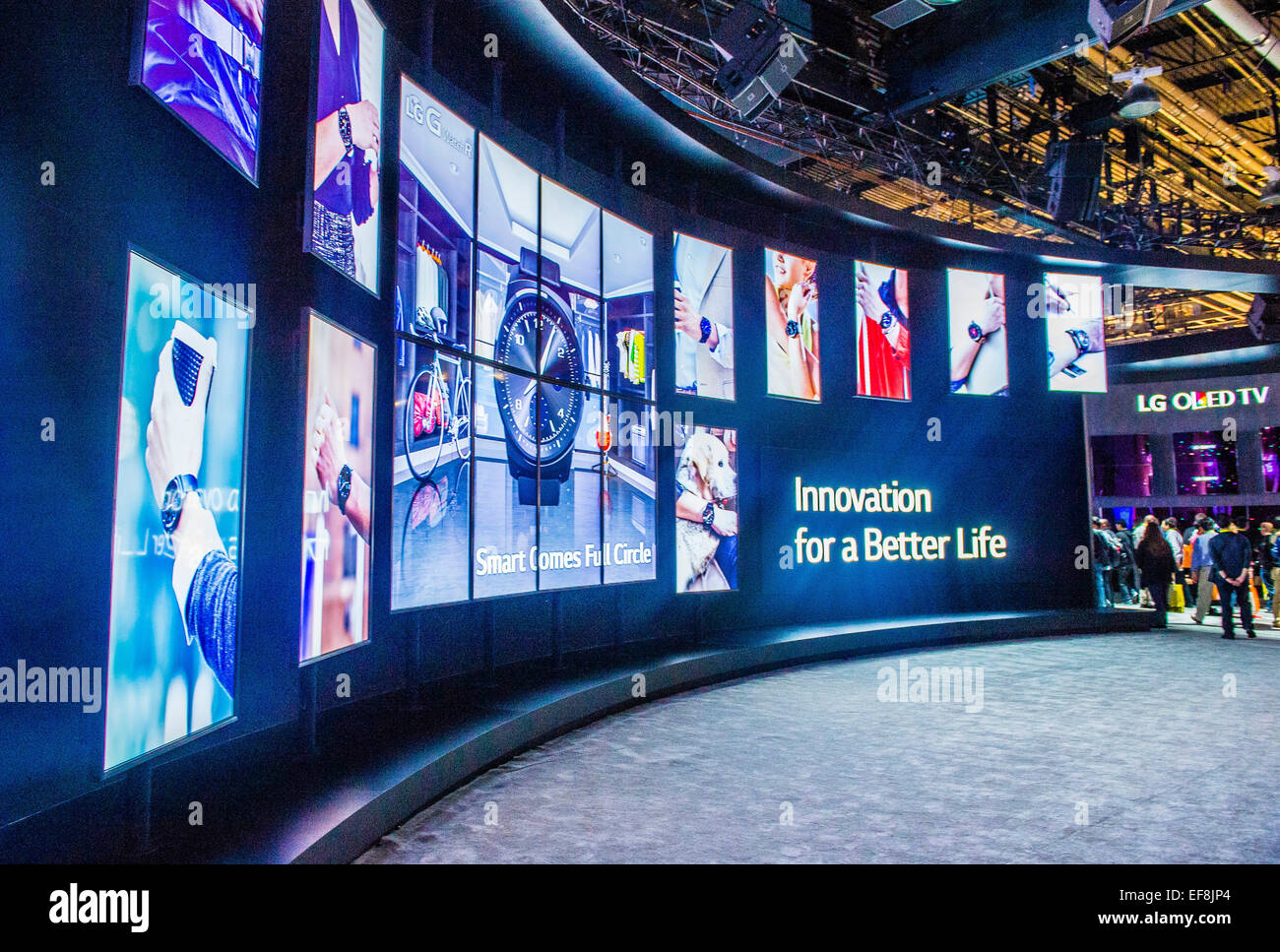 The LG booth at the CES show held in Las Vegas Stock Photo - Alamy