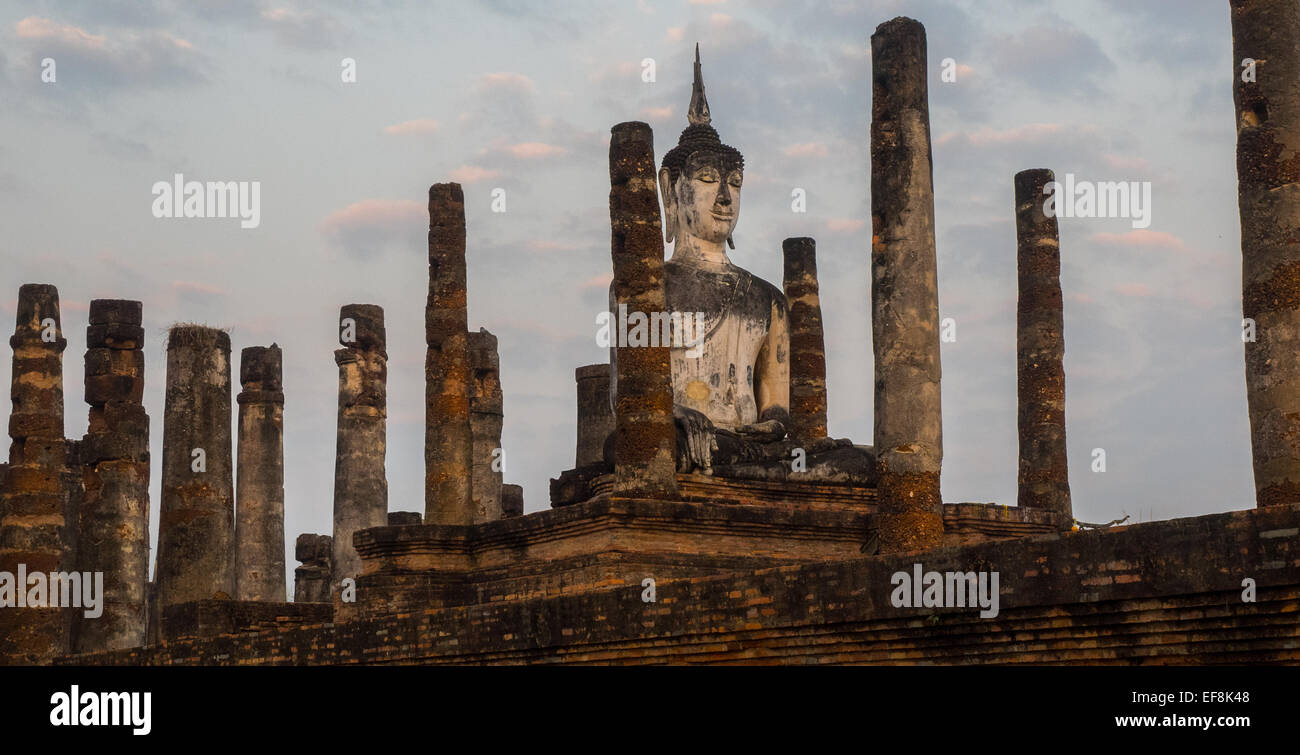 Impressive Buddha Statue at Sukhothai, Thailand Stock Photo - Alamy