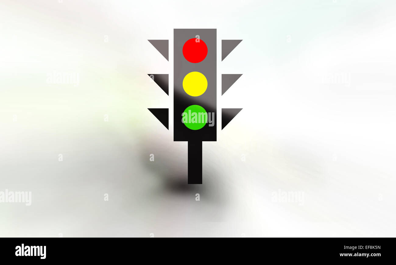 Traffic light with sketch background Stock Photo - Alamy