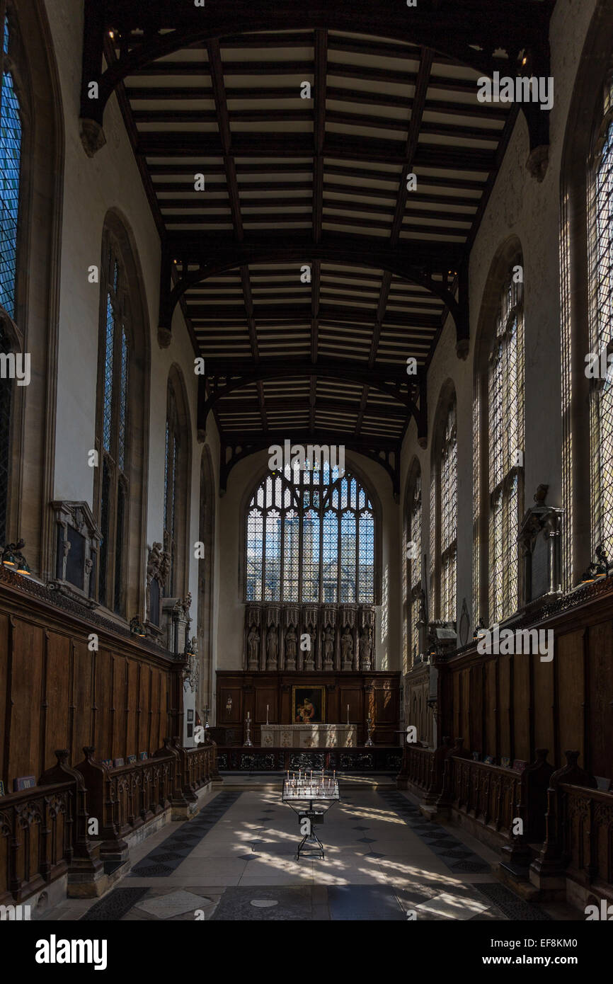 Inside the University Church of St Mary the Virgin, Oxford, Oxfordshire ...