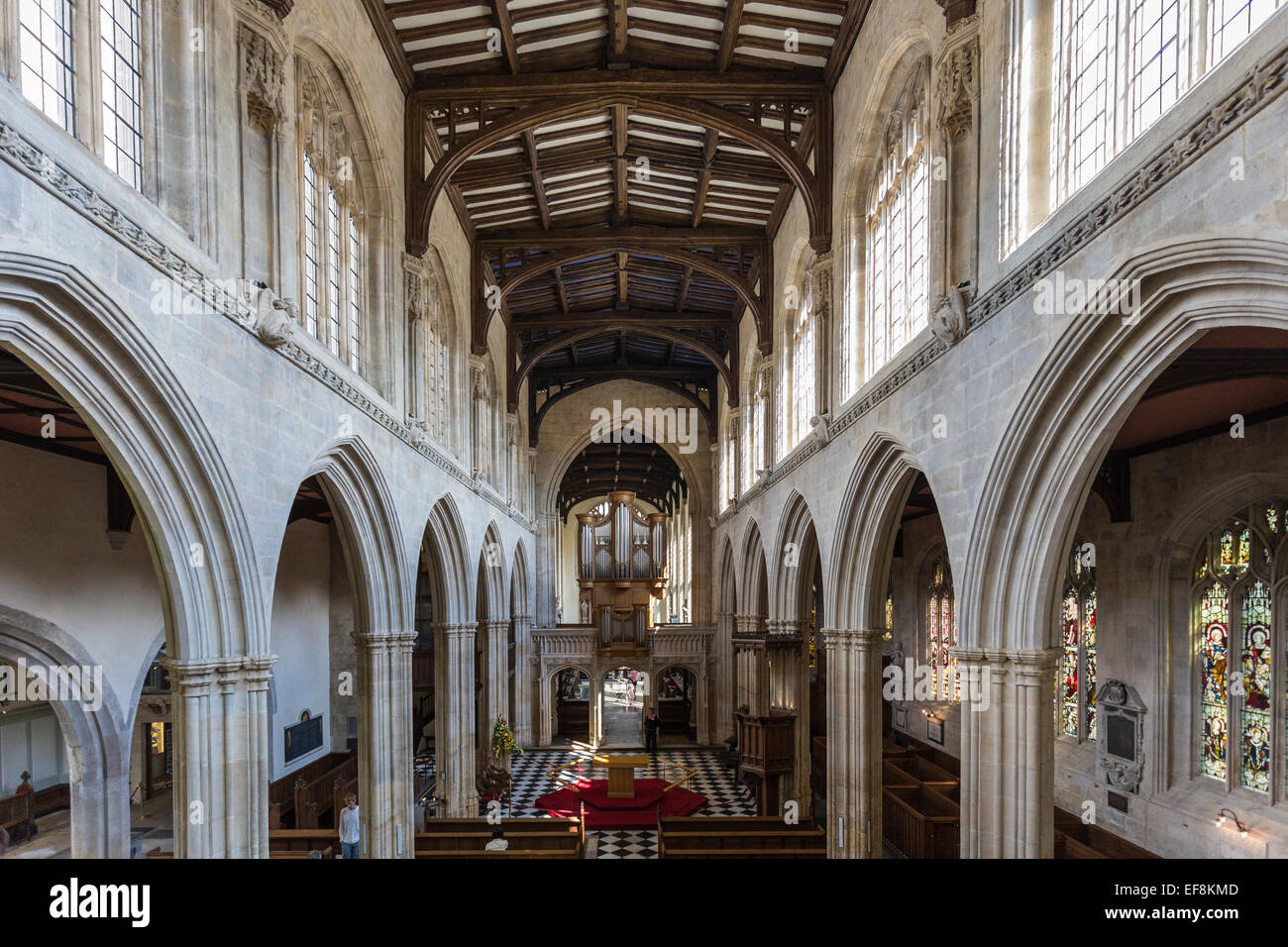 Inside the University Church of St Mary the Virgin, Oxford, Oxfordshire ...