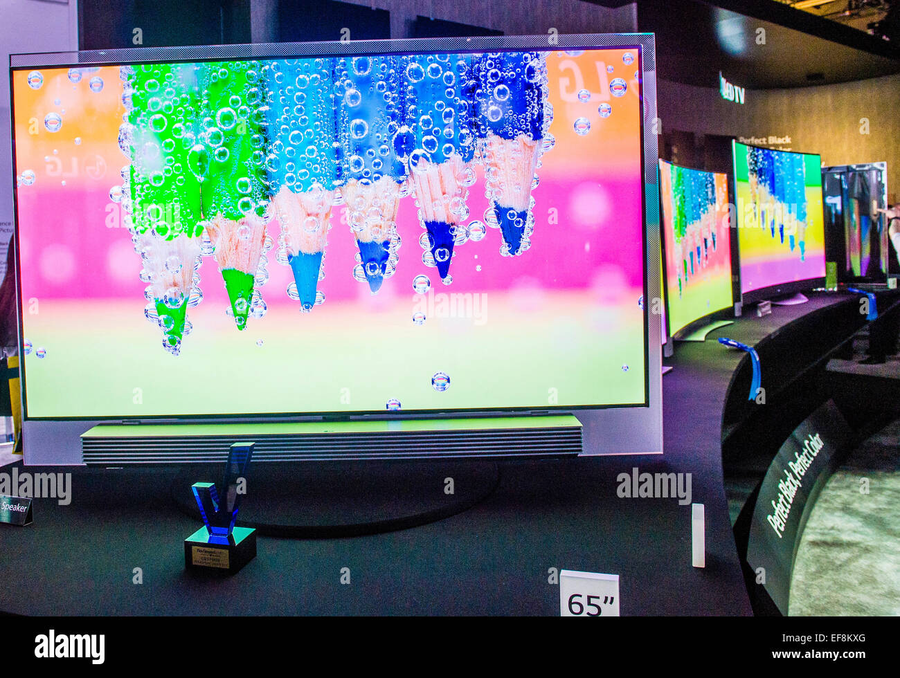 The LG booth at the CES show held in Las Vegas Stock Photo - Alamy