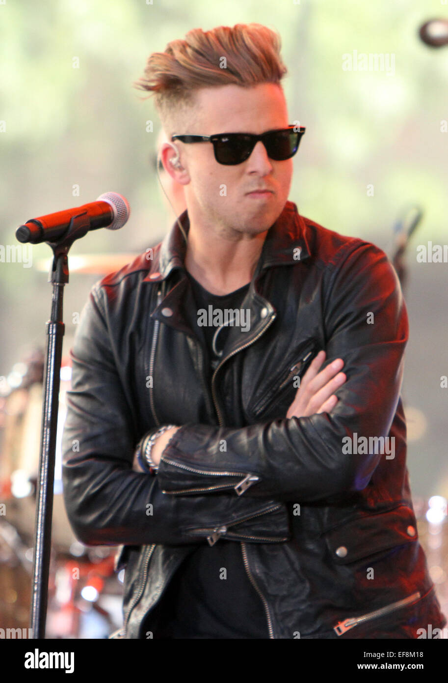 Ryan Tedder of One Republic perform at the Today Show Concert Series in ...