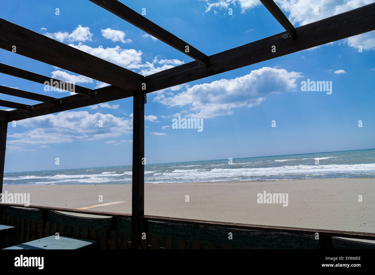 Beach side. Roman littoral Stock Photo - Alamy