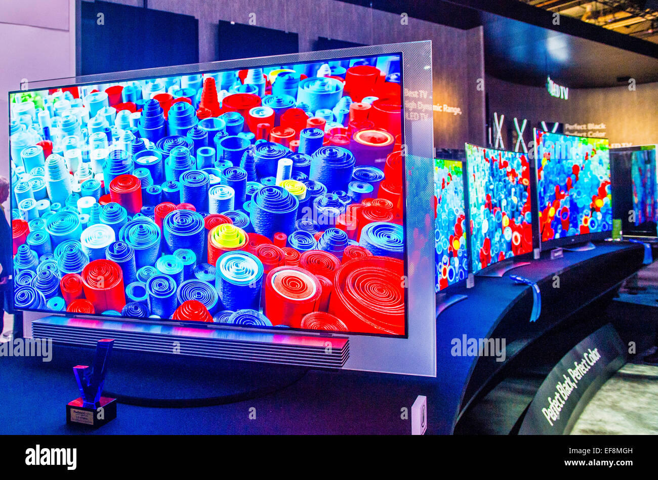 The LG booth at the CES show held in Las Vegas Stock Photo - Alamy