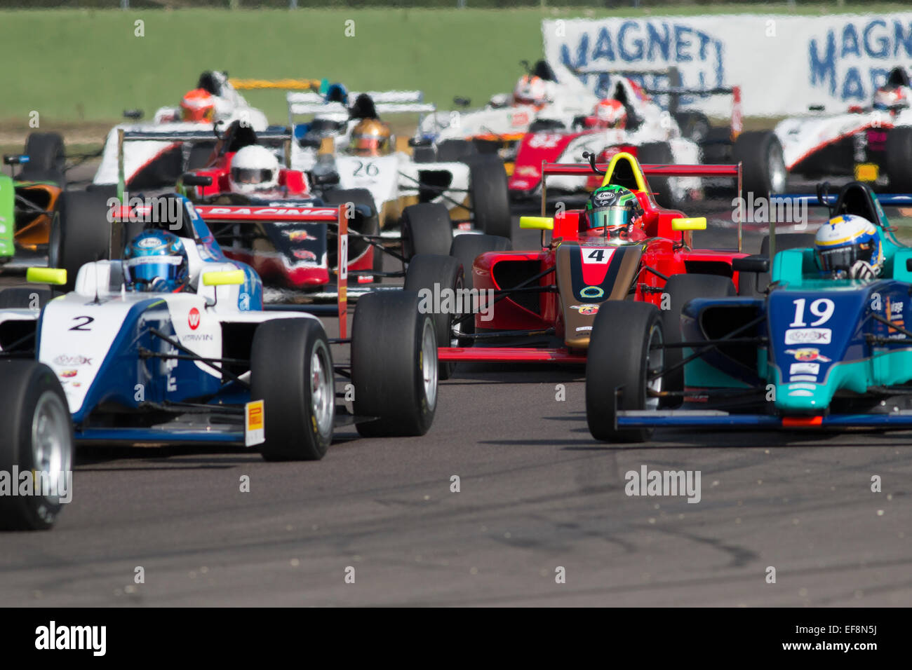 Imola, Italy - October 11, 2014: A Tatuus F.4 T014 Abarth of Dav Racing ...