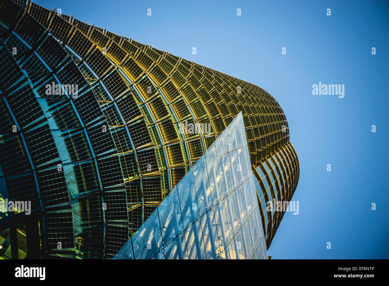 Skyscraper Modern crystal building, office spaces Stock Photo - Alamy