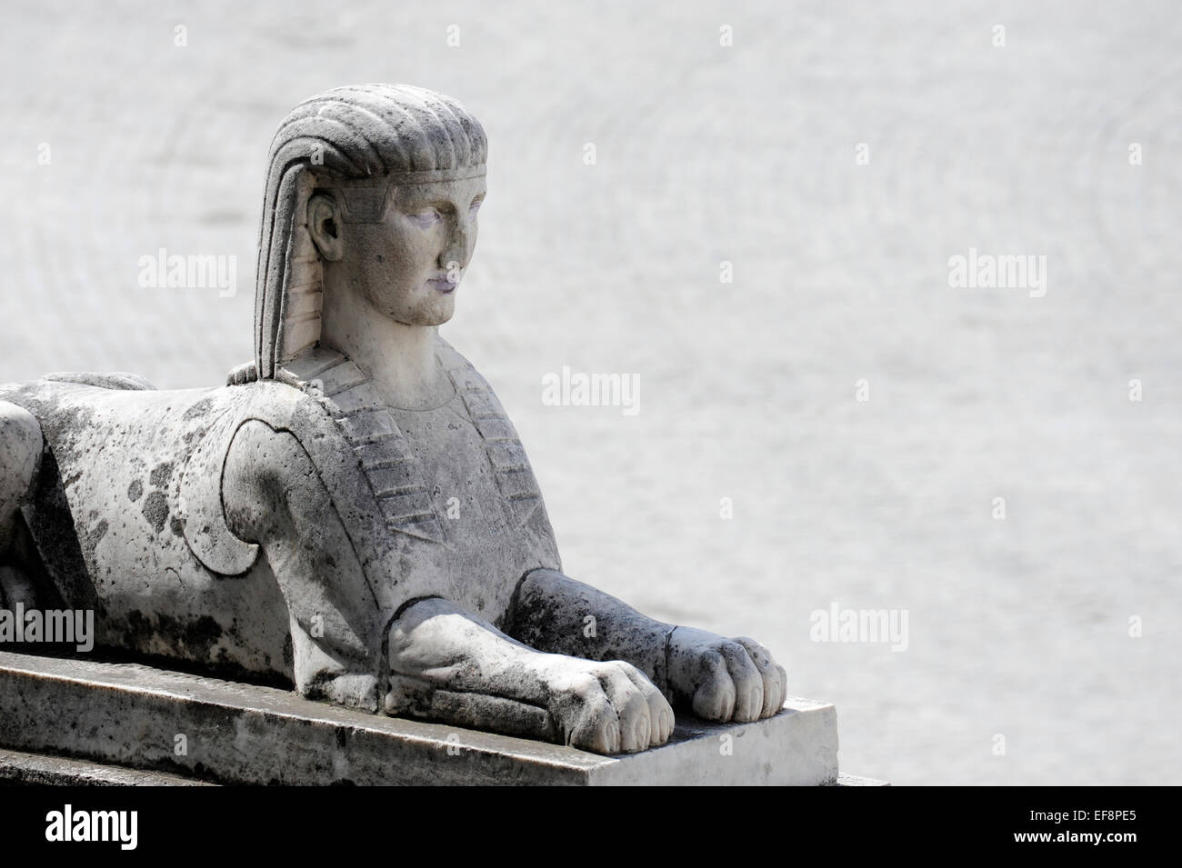 Sphinx, sculpture in Piazza del Popolo, Rome, Italy Stock Photo - Alamy