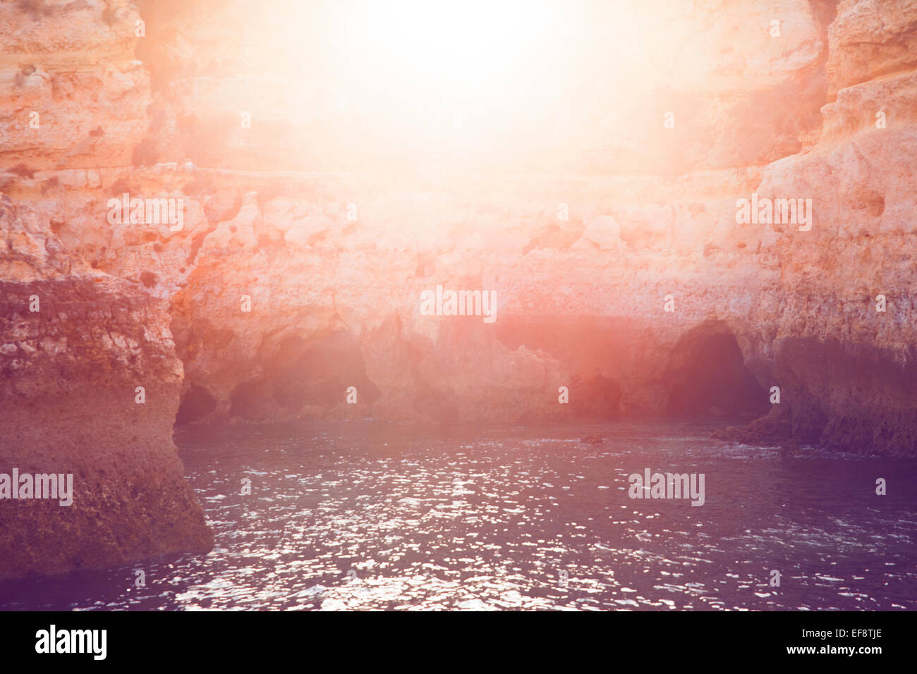 Portugal golden cliffs sunset hi-res stock photography and images - Alamy