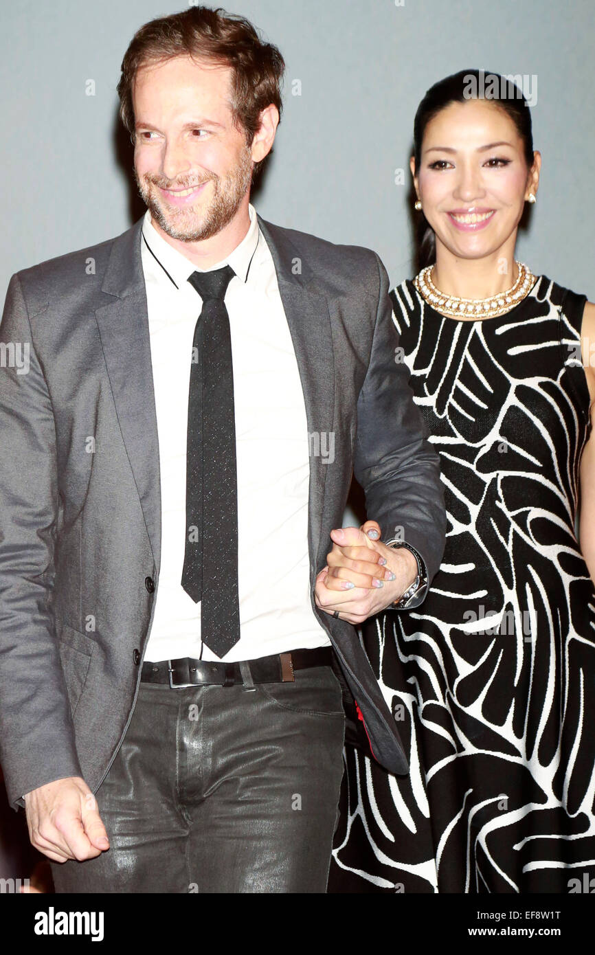 Tokyo, Japan. 29th January, 2015. (R to L) Korean model Ahn Mika and ...