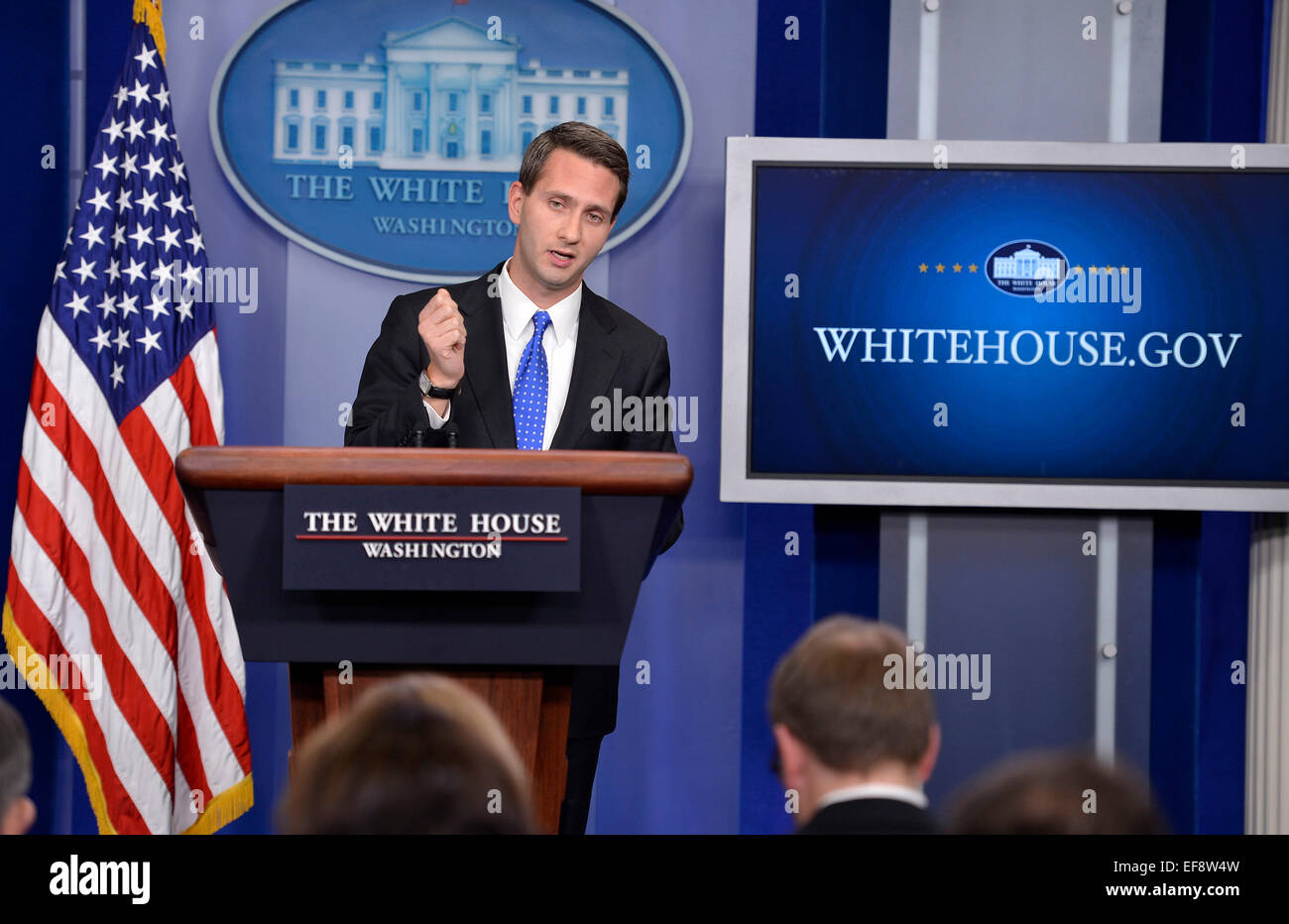 White House Principal Deputy Press Secretary Eric Schultz conducts the ...
