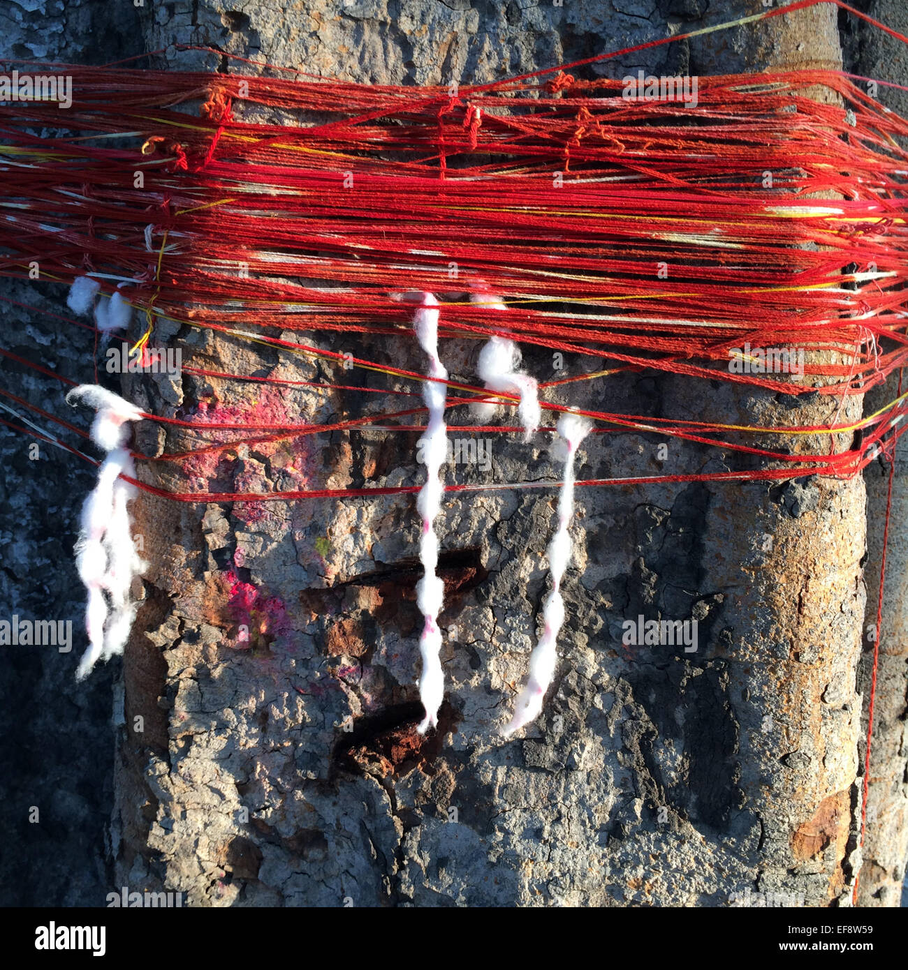 New red threads hi-res stock photography and images - Alamy