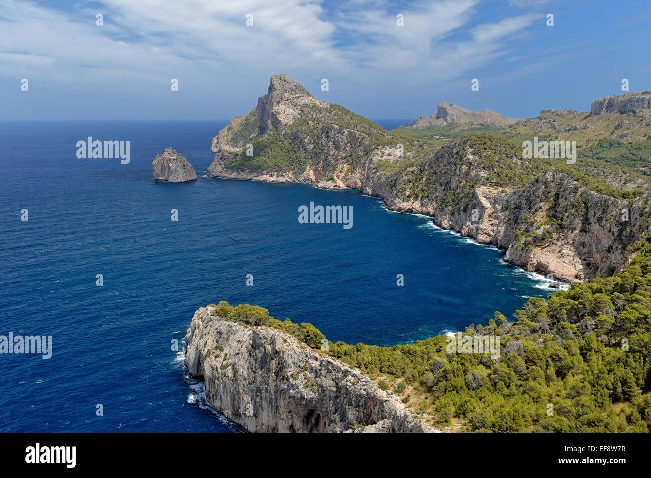 Ocean coastline near Piedra, Majorca, Spain Stock Photo - Alamy