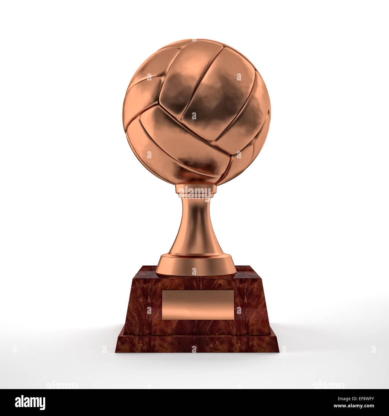brass volley trophy on white Stock Photo - Alamy