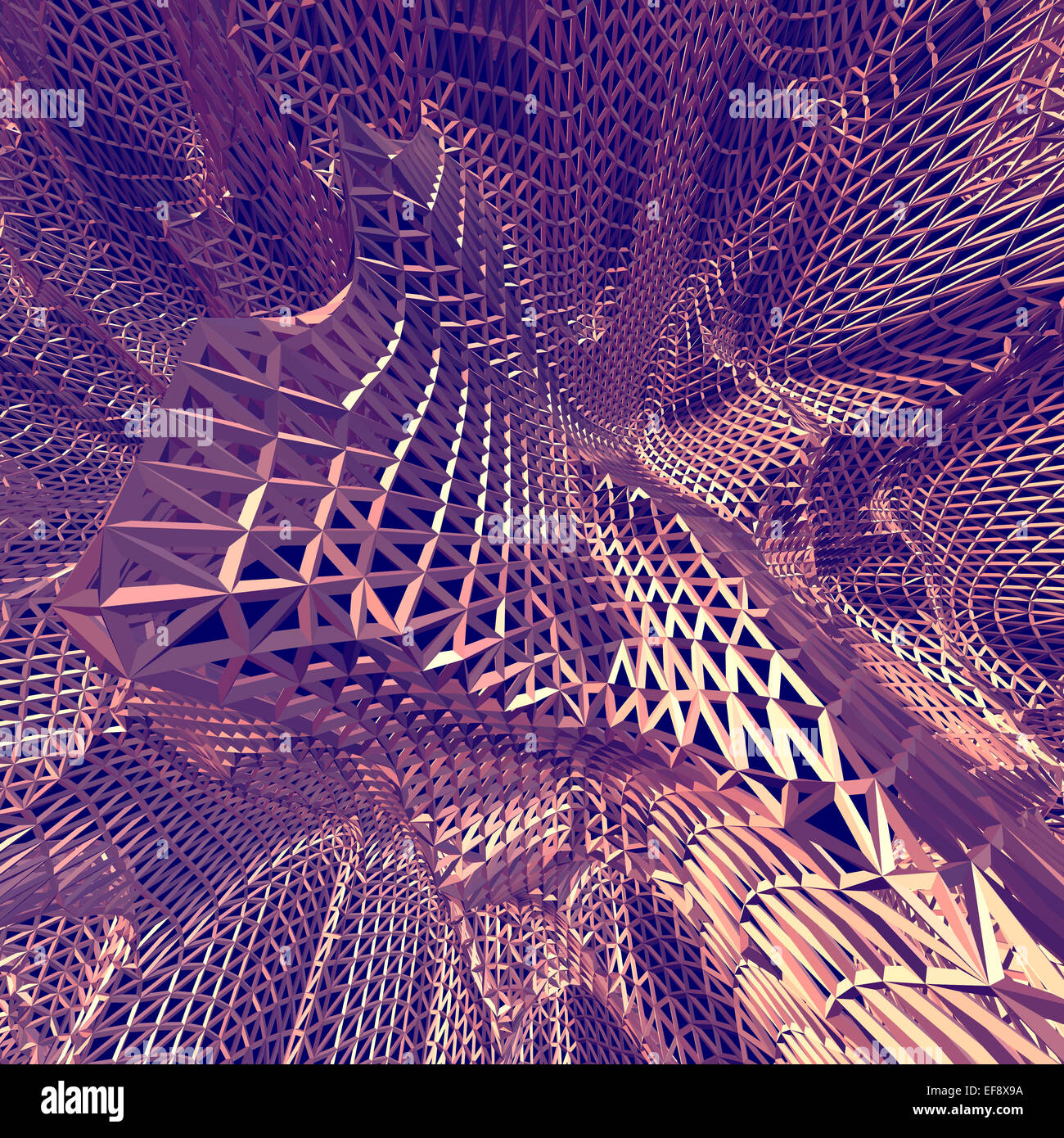 Abstract 3D purple net cloth background Stock Photo - Alamy