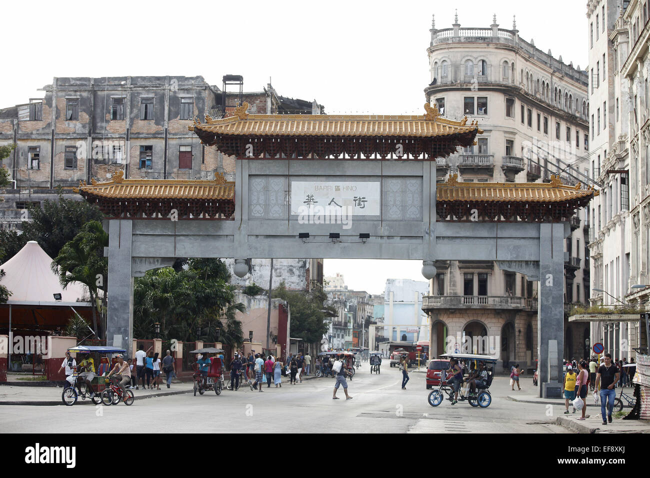 Dec. 22, 2014 - Havana, Cuba - Entrance to the ''Barrio Chino'' (China ...