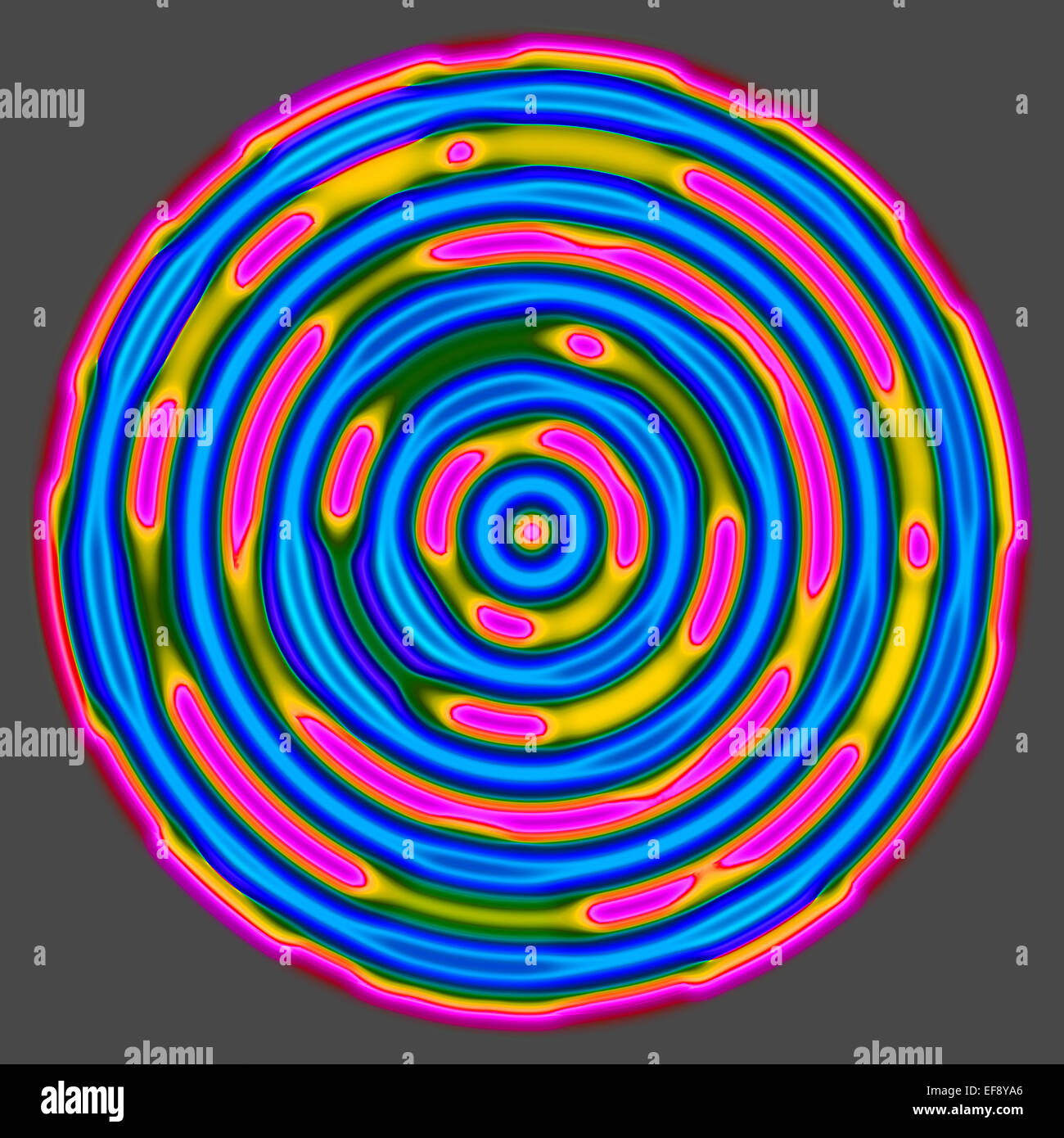 Colorful hypnotic wheel isolated on gray Stock Photo - Alamy