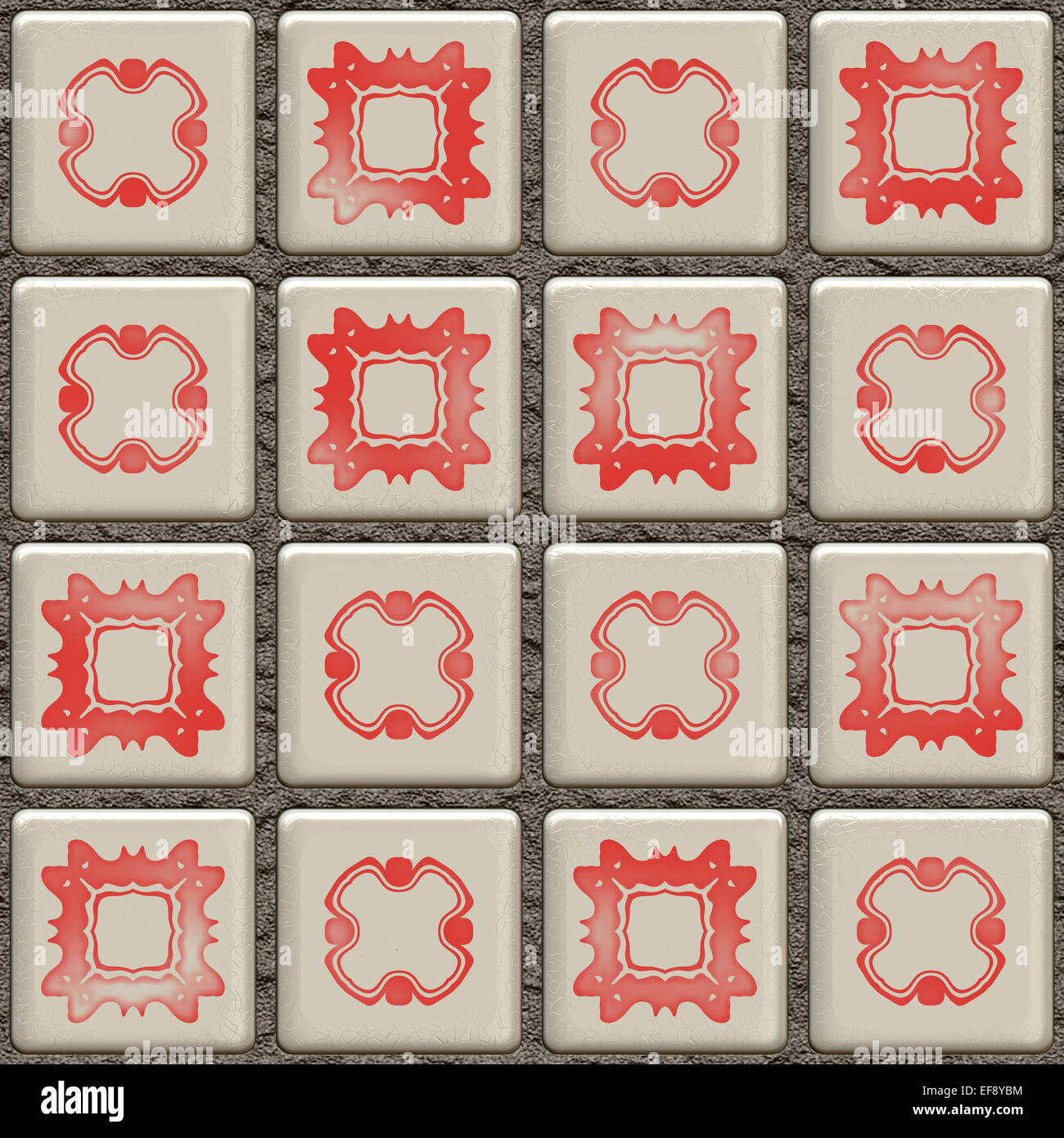 Cement wall with faded ceramic tiles for decor Stock Photo - Alamy