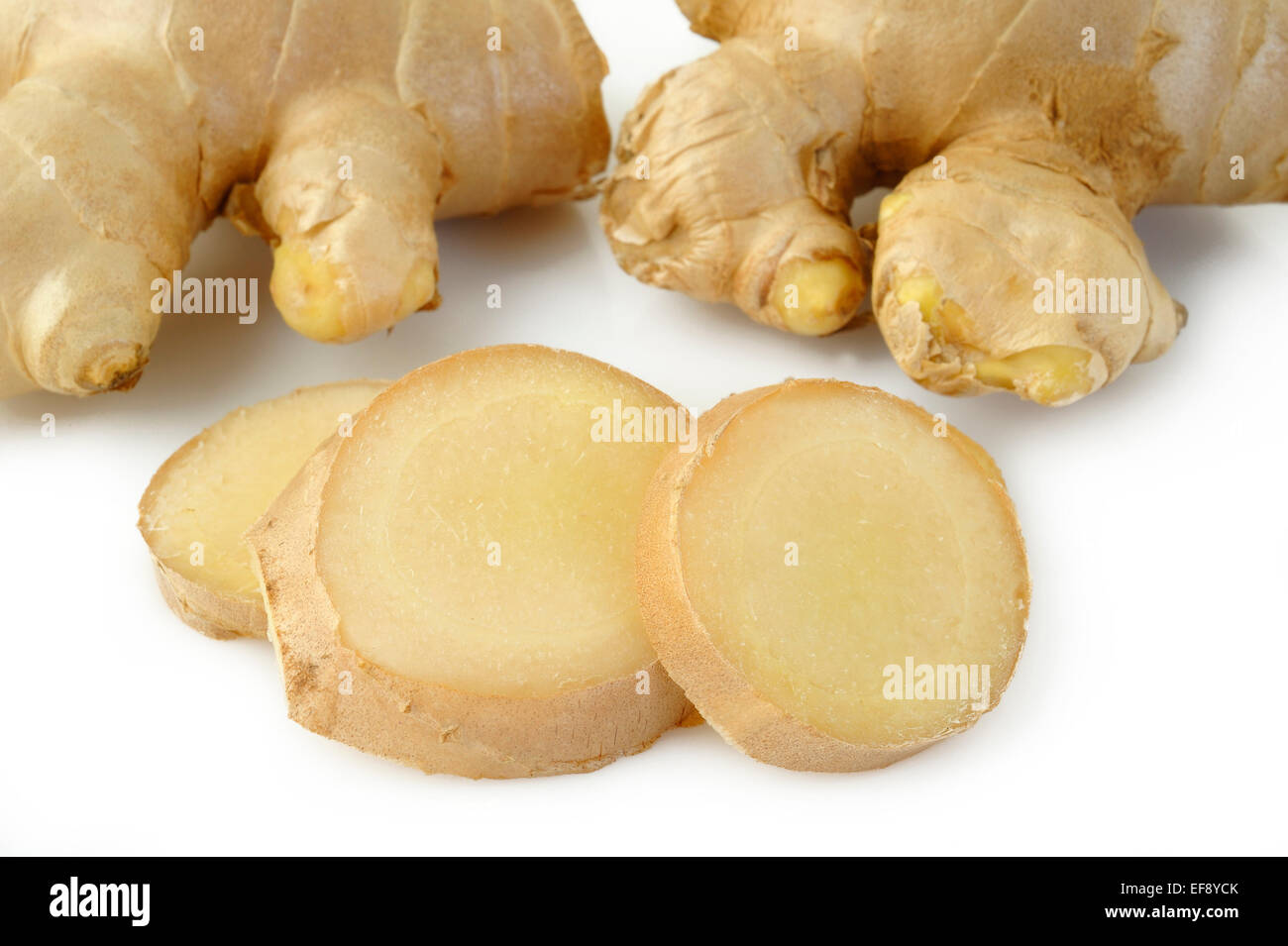 ginger on white background Stock Photo - Alamy