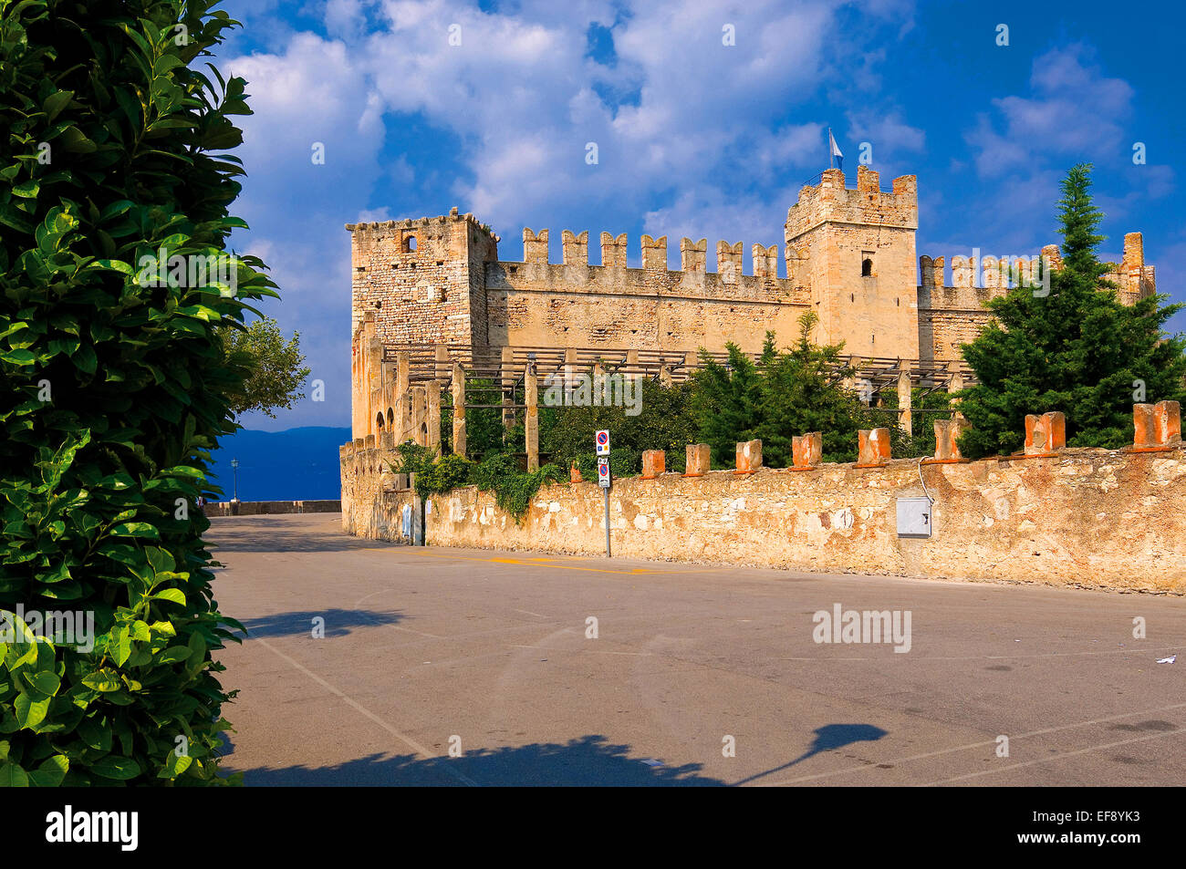 Veneto Garda Lake Torri del Benaco the Fortress Stock Photo - Alamy