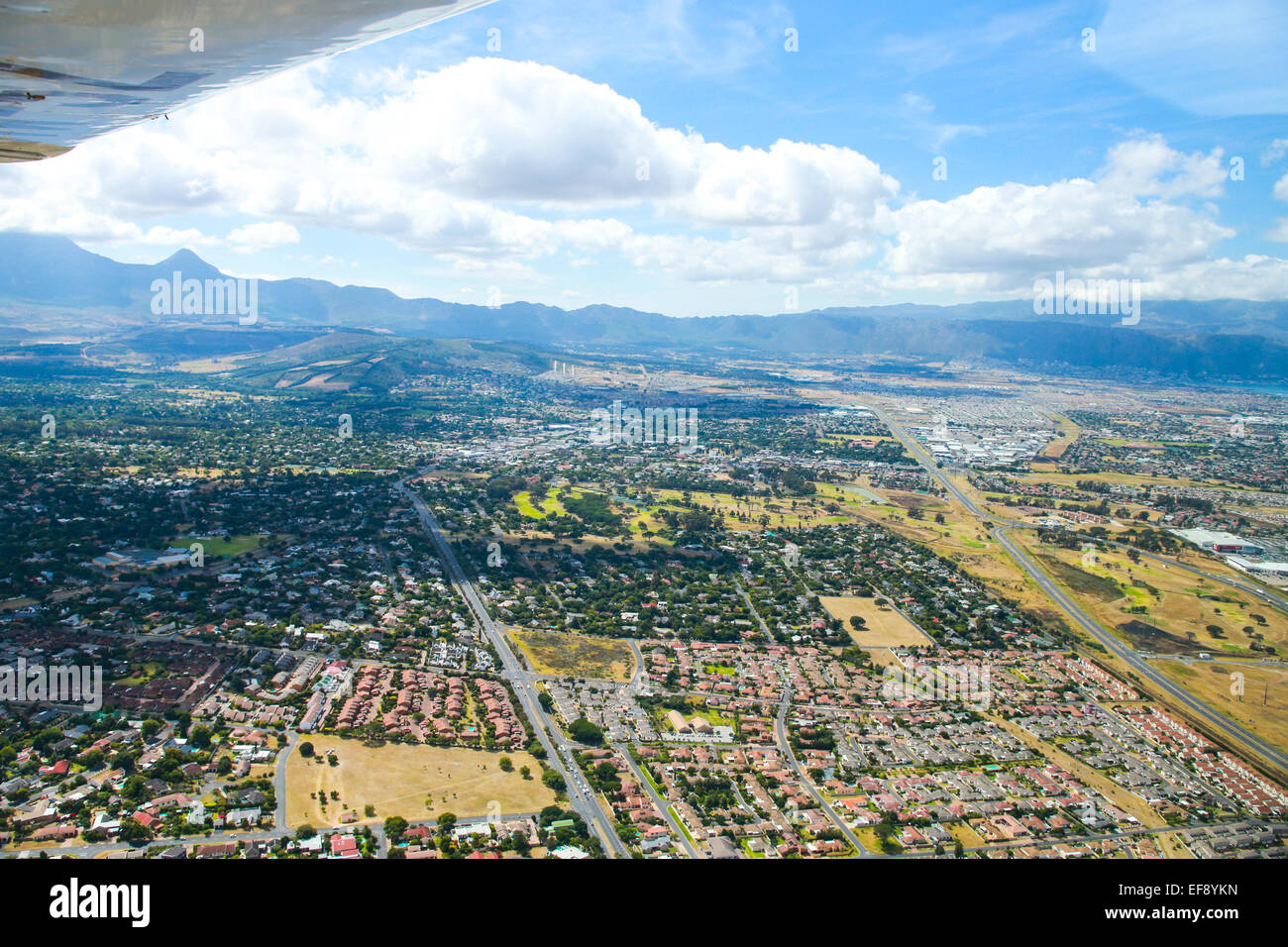 View over townships and suburbs, cape town, south africa Stock Photo ...