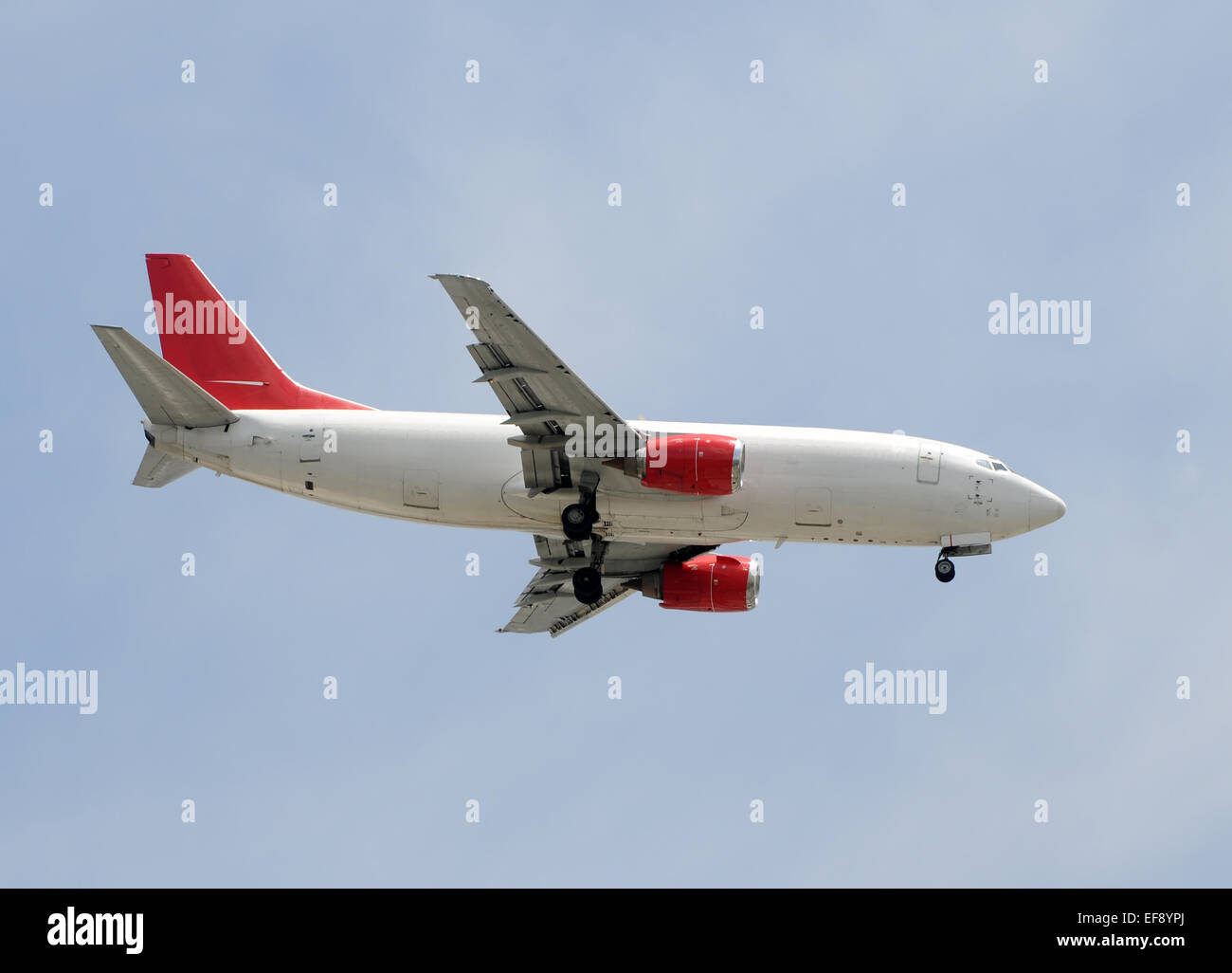 Modern jet airplane used to carry cargo Boeing 737 Stock Photo - Alamy